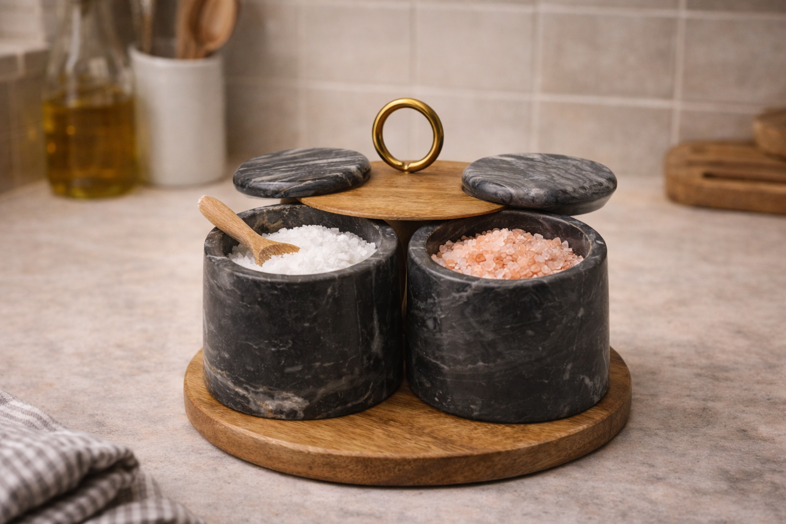 Luxury Marble Condiment Sets for Export | Stone Spice Set Supplier ...